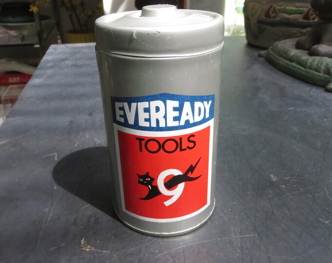 Vintage Eveready Battery Tools in Tin Can Screwdriver Set - Etsy