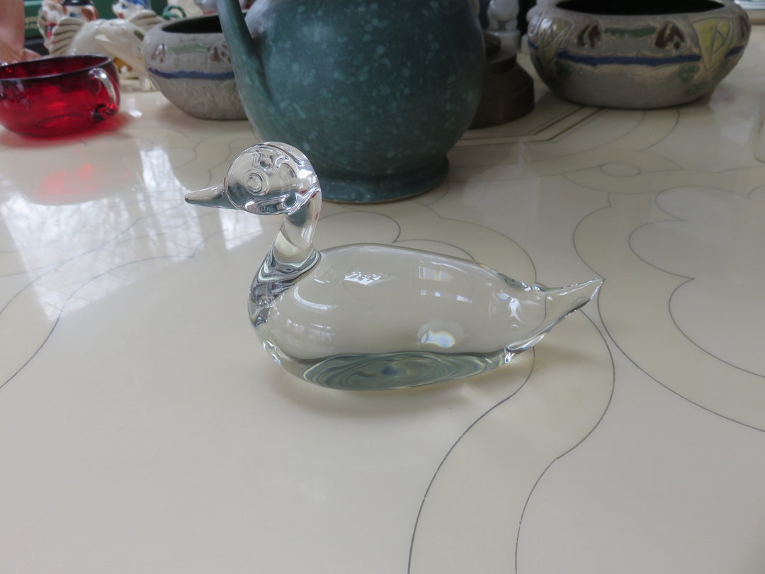 Vintage David C Beaubien DCB 1985 Art Glass Duck Paperweight Figure - Etsy