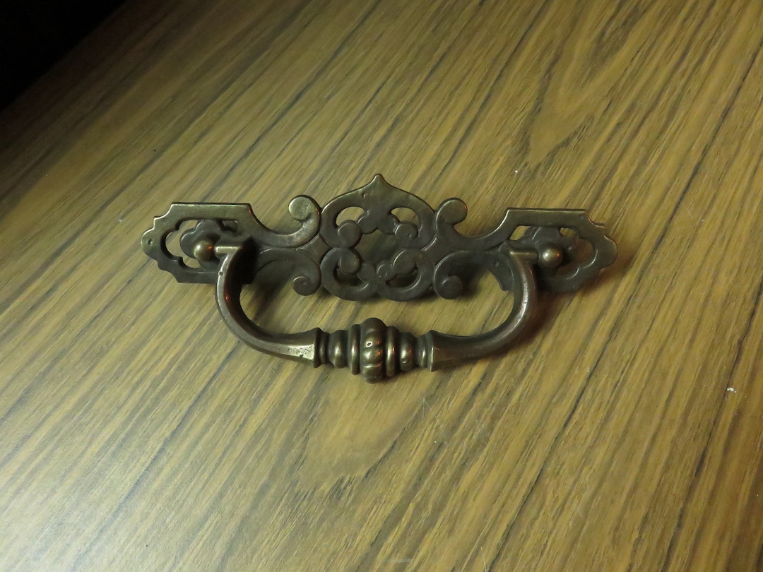 Vintage Large Ornate Drawer Pull Handle - Etsy