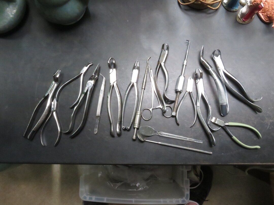 Vintage Lot of Dental Tools Instruments Dentist Lot A - Etsy