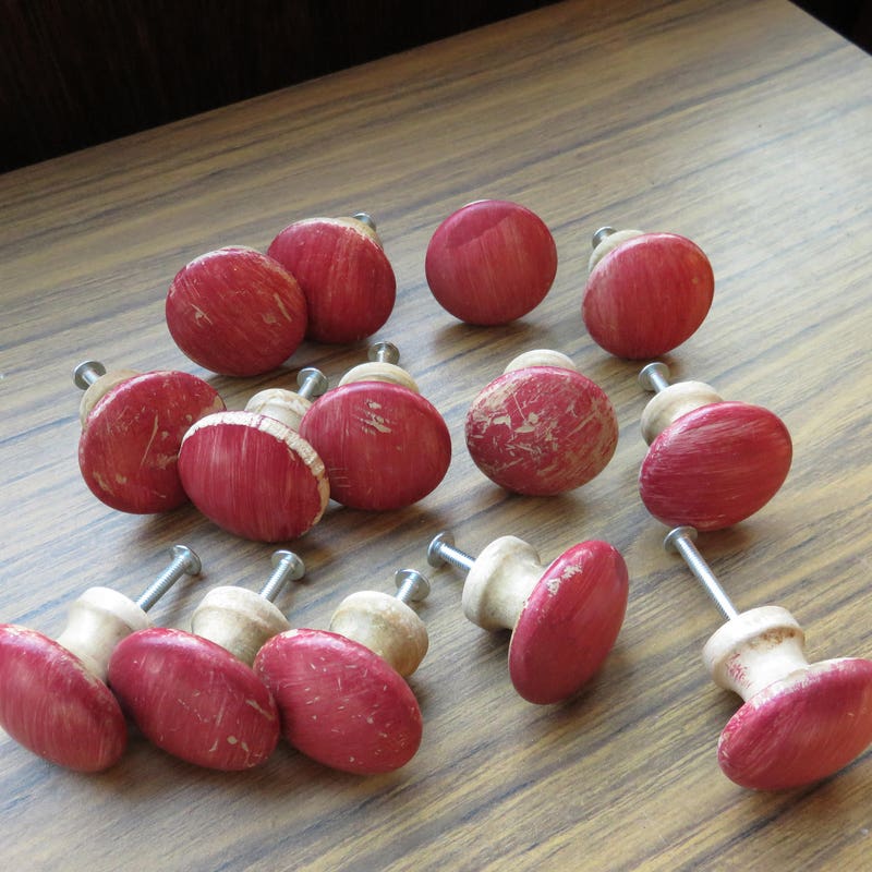 Red Knobs - Etsy