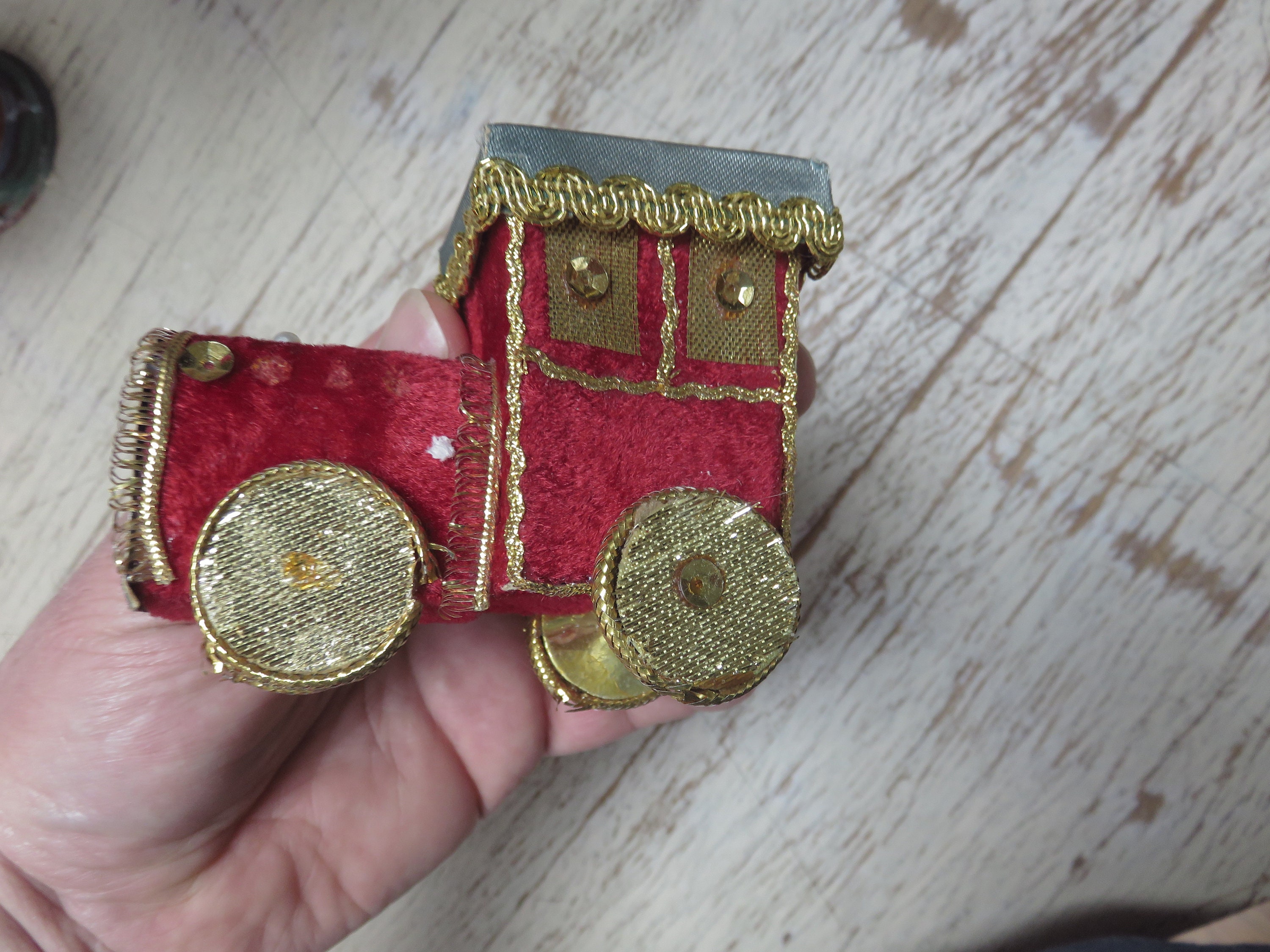 Vintage Felt Train Christmas Tree Ornament - Etsy UK
