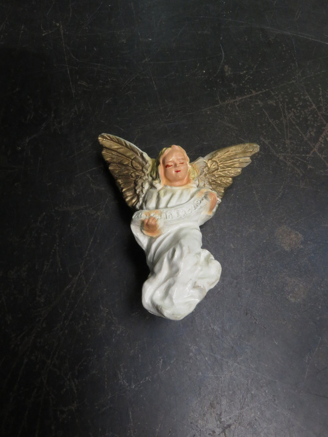 Vintage Angel Chalkware Figure Nativity Manger - Etsy