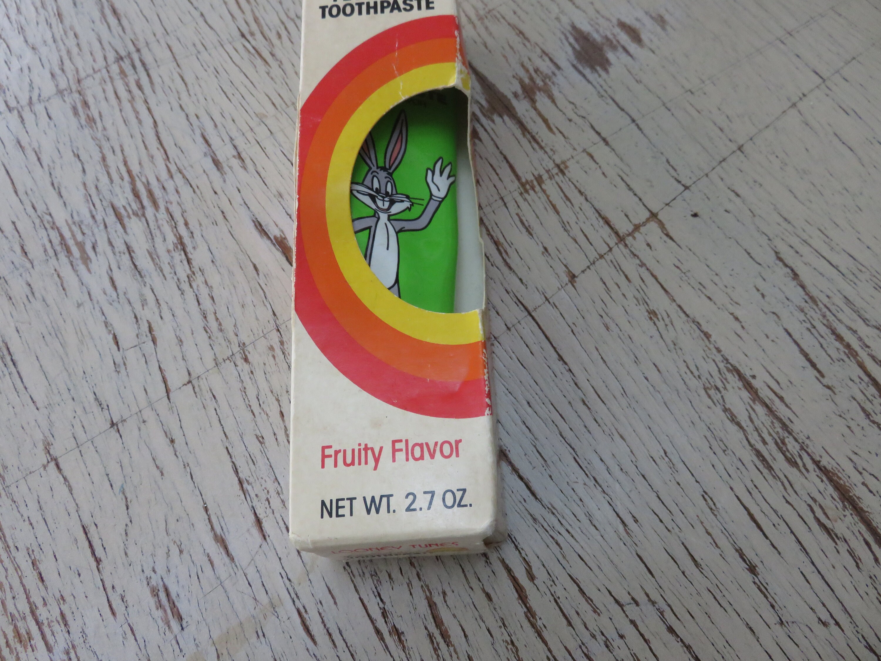 Vintage 1970's Looney Tunes Schmid Fluoride Toothpaste Bugs Bunny Kids ...