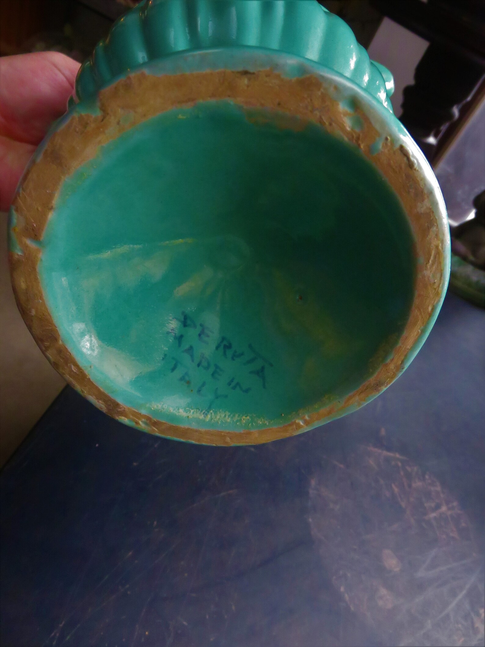Vintage Deruta Italy Italian Green Pottery Water or Juice - Etsy