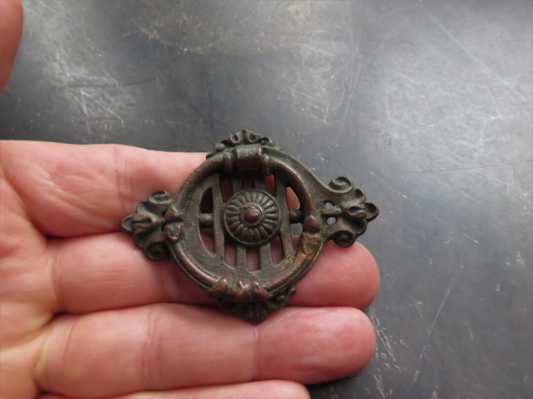 Vintage Ornate Drawer Pull Salvage Repurpose - Etsy