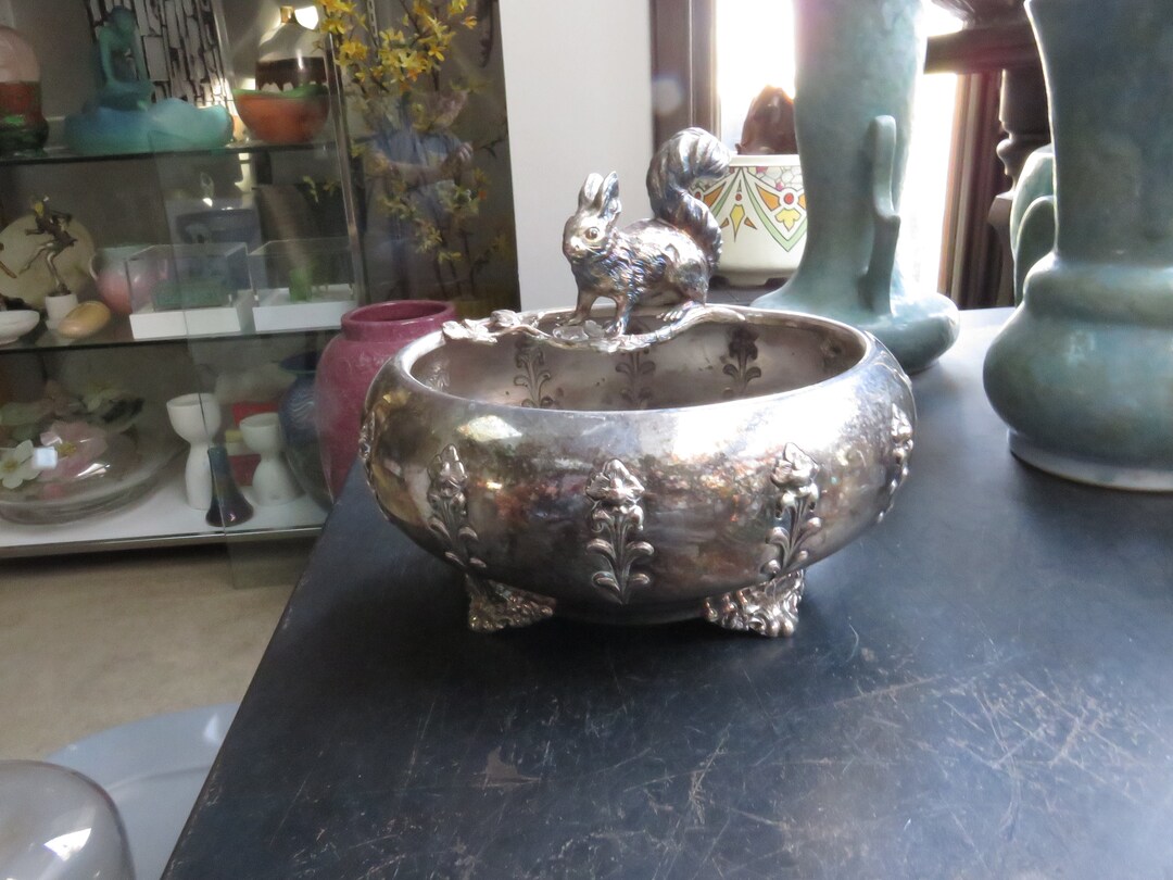 Vintage Victorian Apollo Silver Company Quadruple Plated Squirrell or ...