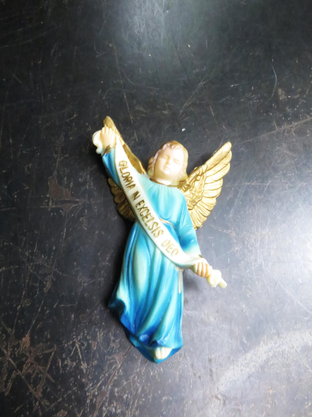Vintage Hanging Angel Hard Plastic Figure Hong Kong for Nativity Manger ...