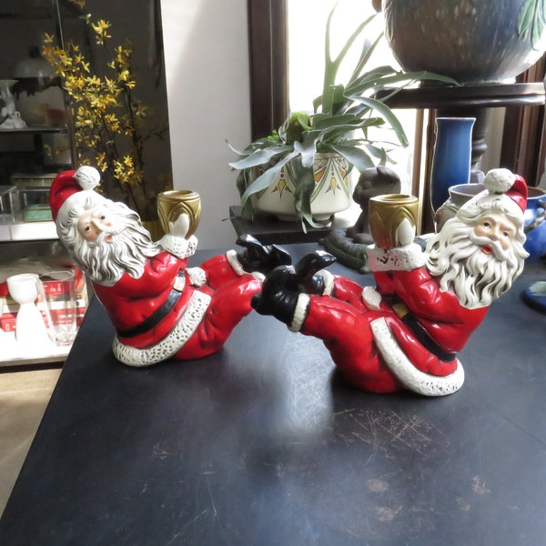 Vintage Santa Candle - Etsy