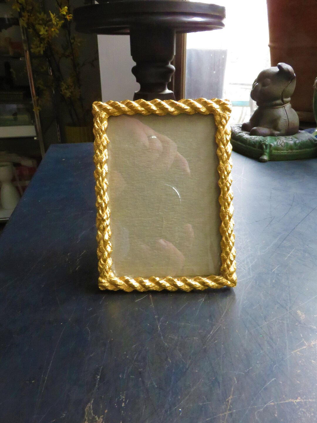 Vintage Gold Tone Rope Design Photo Frame - Etsy