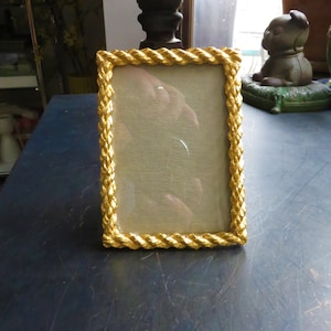 Vintage Gold Tone Rope Design Photo Frame - Etsy