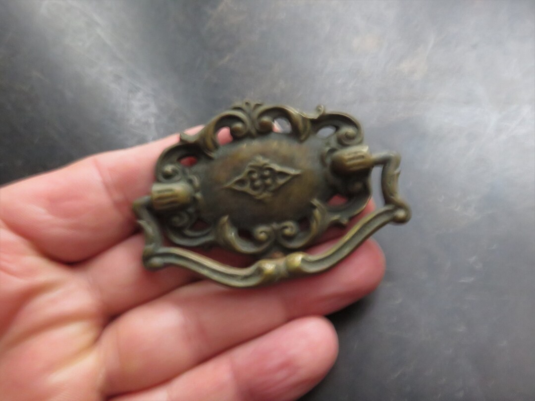 Vintage Ornate Drawer Pull Salvage Repurpose - Etsy