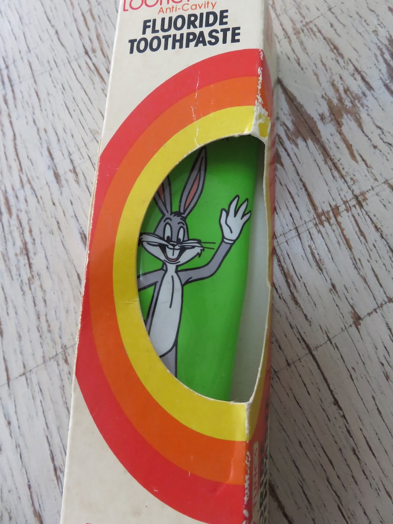 Vintage 1970's Looney Tunes Schmid Fluoride Toothpaste Bugs Bunny Kids ...