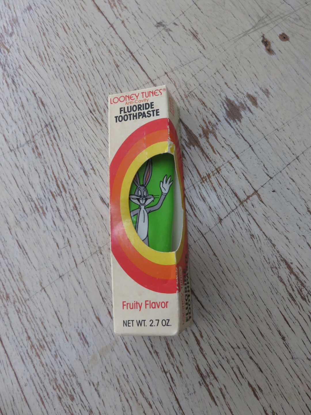 Vintage 1970's Looney Tunes Schmid Fluoride Toothpaste Bugs Bunny Kids ...