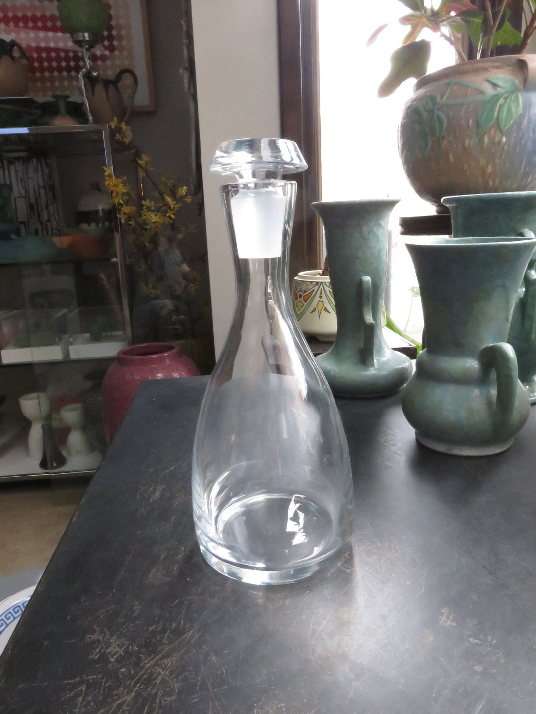 Vintage Lenox Glass Liquor Decanter Bottle With Stopper - Etsy