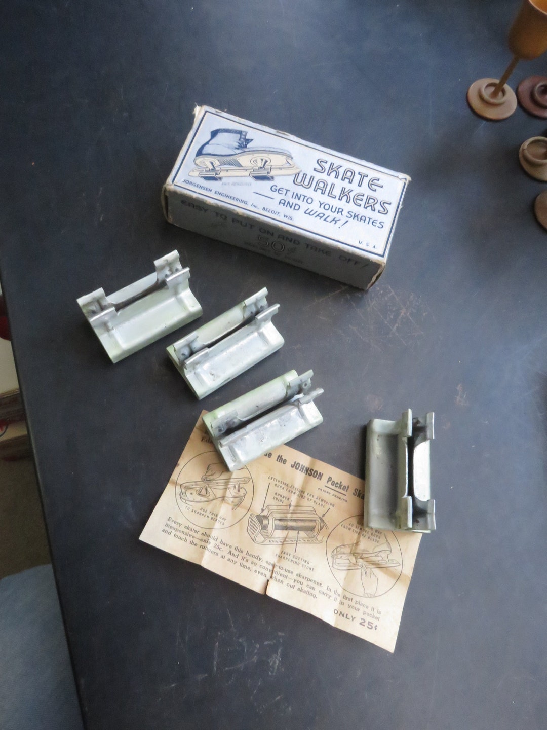 Vintage Metal Ice Skate Walkers Jorgensen Engineering Inc - Etsy