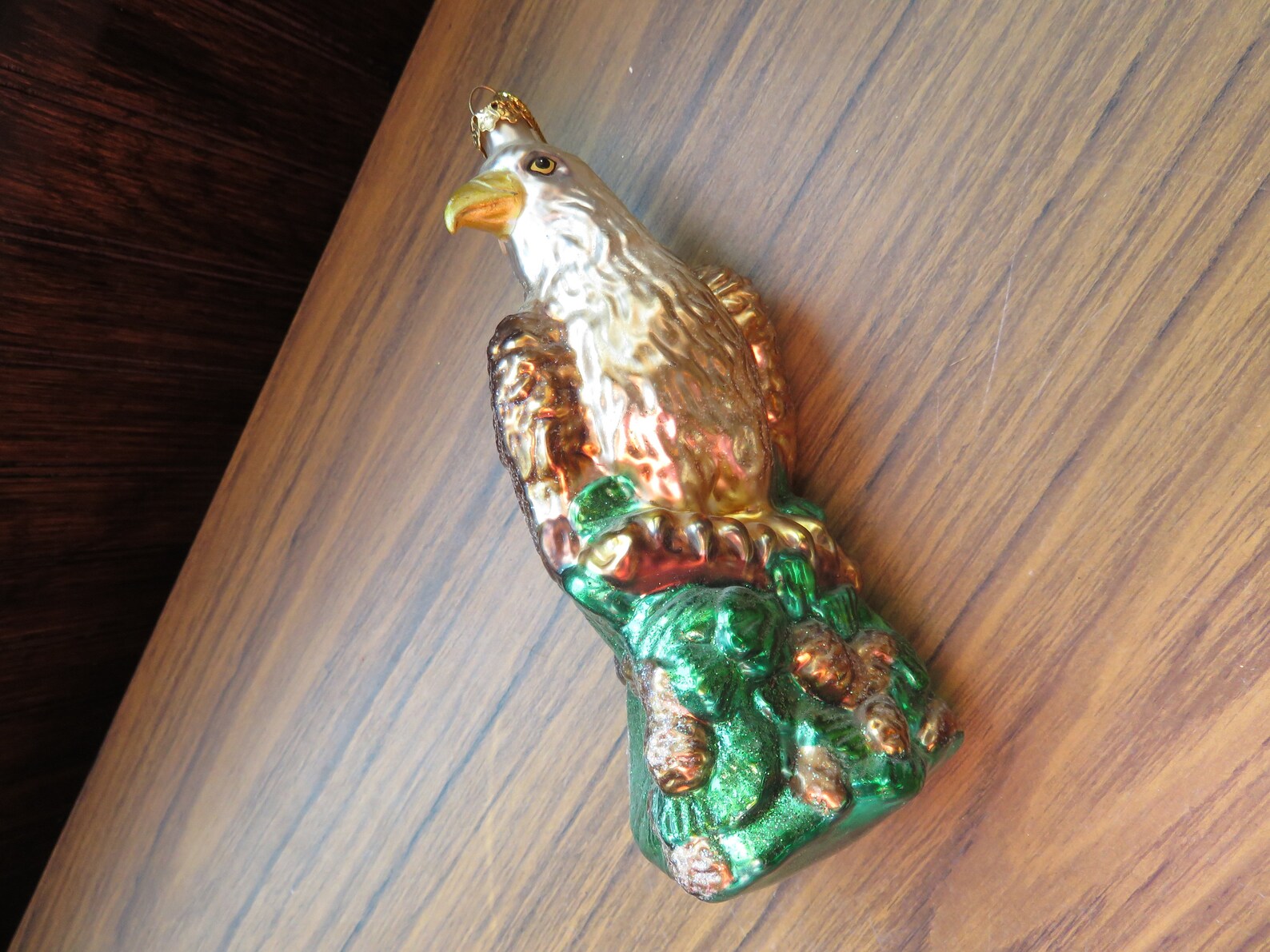 Large American Eagle Christmas Tree Ornament 6 Inch Tall Glitter - Etsy