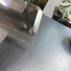 Antique Heavy Glass Inkwell Holder Tray - Etsy