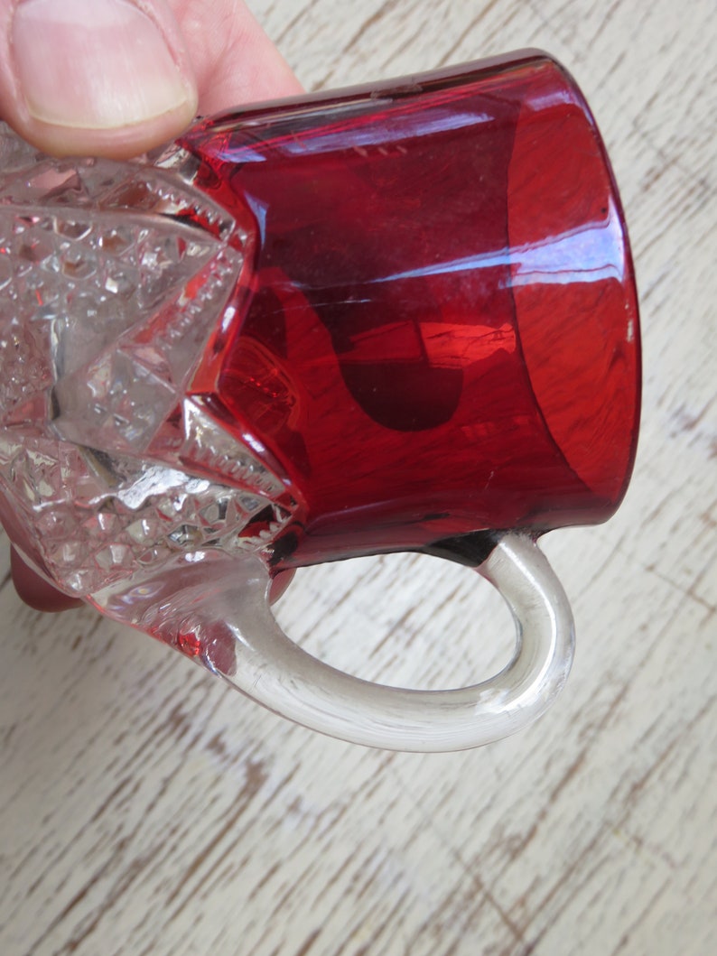 Antique Red Flash Glass 1800's Personalized Walter Mug - Etsy