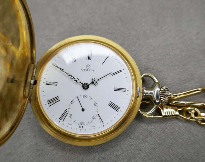 Verity Hunter Pocket Watch Manual Swiss Made 17 Jewel Movement - Etsy
