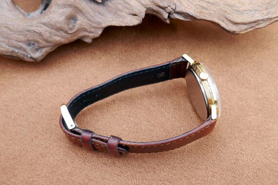 Rotary 1960's Silver Date Window Dial 21 Jewel Swiss … - Gem