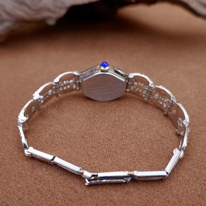 Rotary 1950's 17 Jewel Swiss Made Marcasite Case & Strap Manual Wind ...