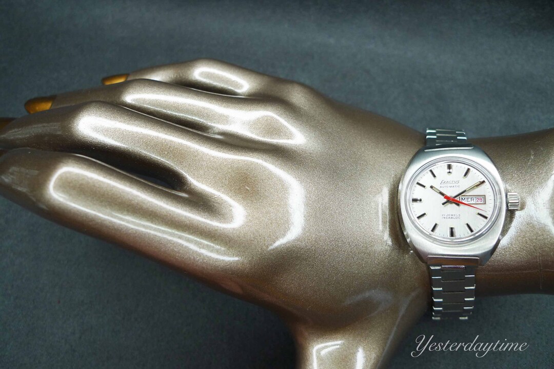 Exactus Ladies Watch 1960's Swiss 21 Jewel Automatic Movement Stainless ...