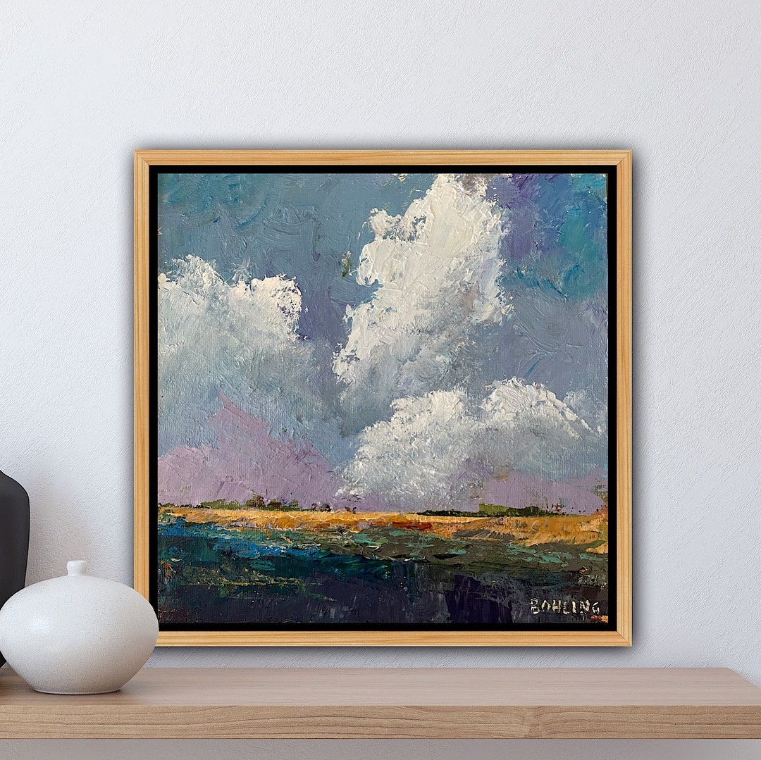 Late Day Rain Original Art, Landscape Painting, Framed Art, James ...
