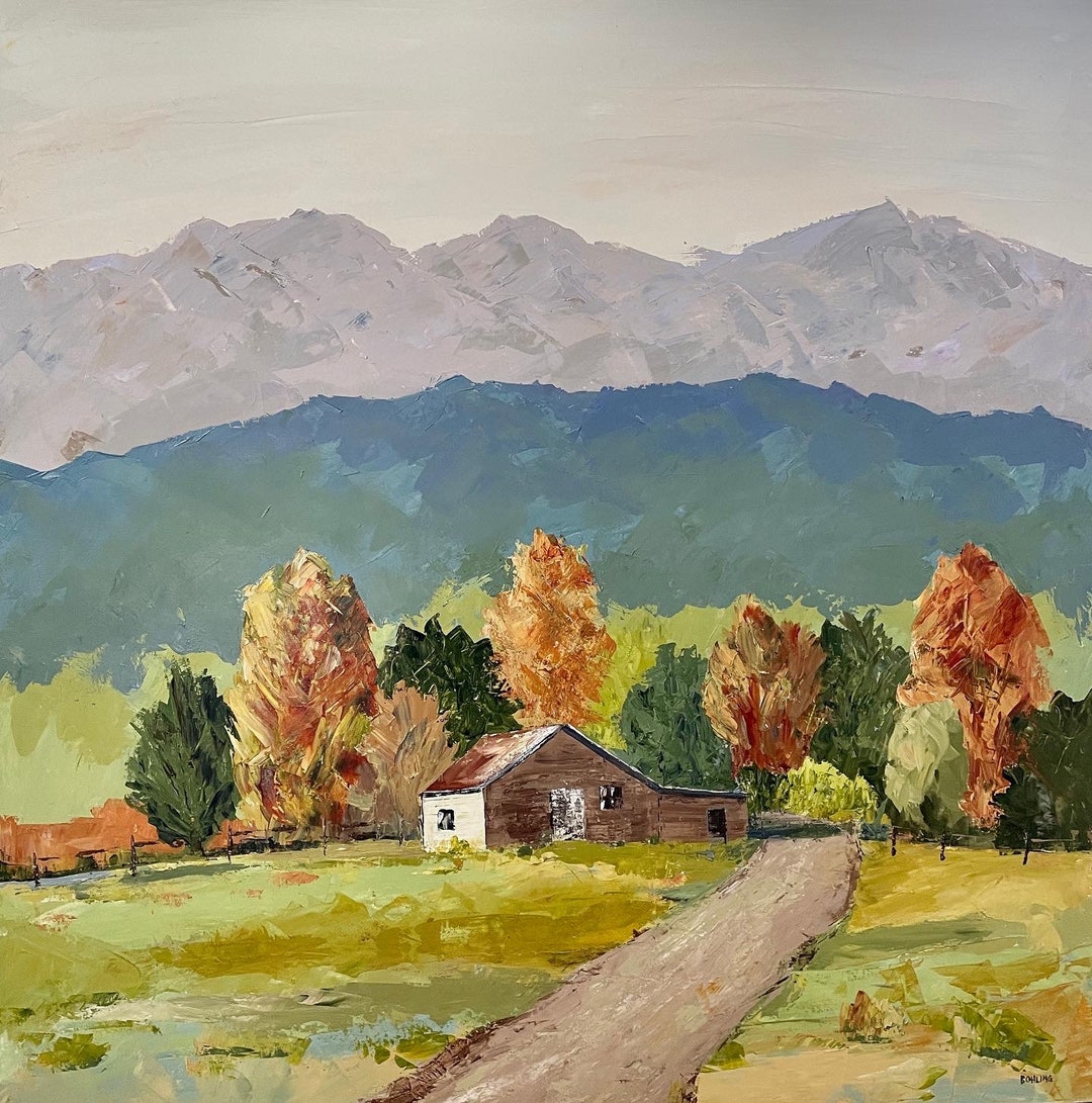 Rustic Retreat, Original Mountain Landscape, James Bohling Fine Art ...