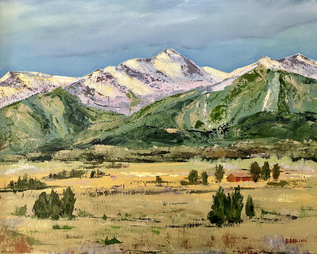 Mt Princeton Original Painting: Colorado Rocky Mountain Landscape ...