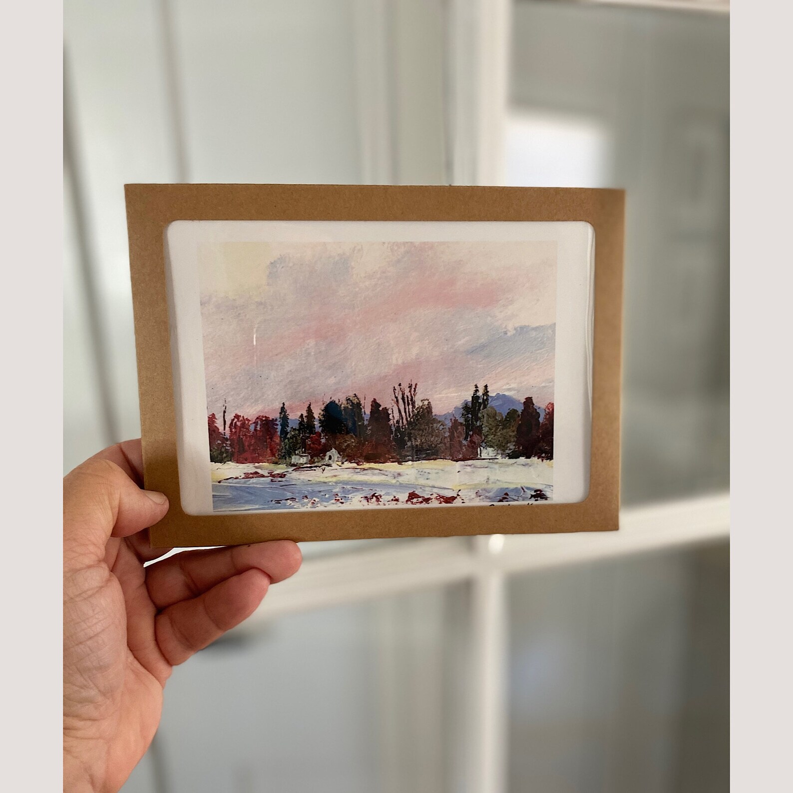 Art Greeting Card Winter Landscape All Occasion Cards - Etsy