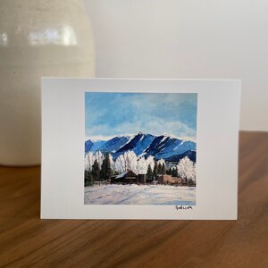 Art Greeting Card Winter Landscape All Occasion Cards - Etsy