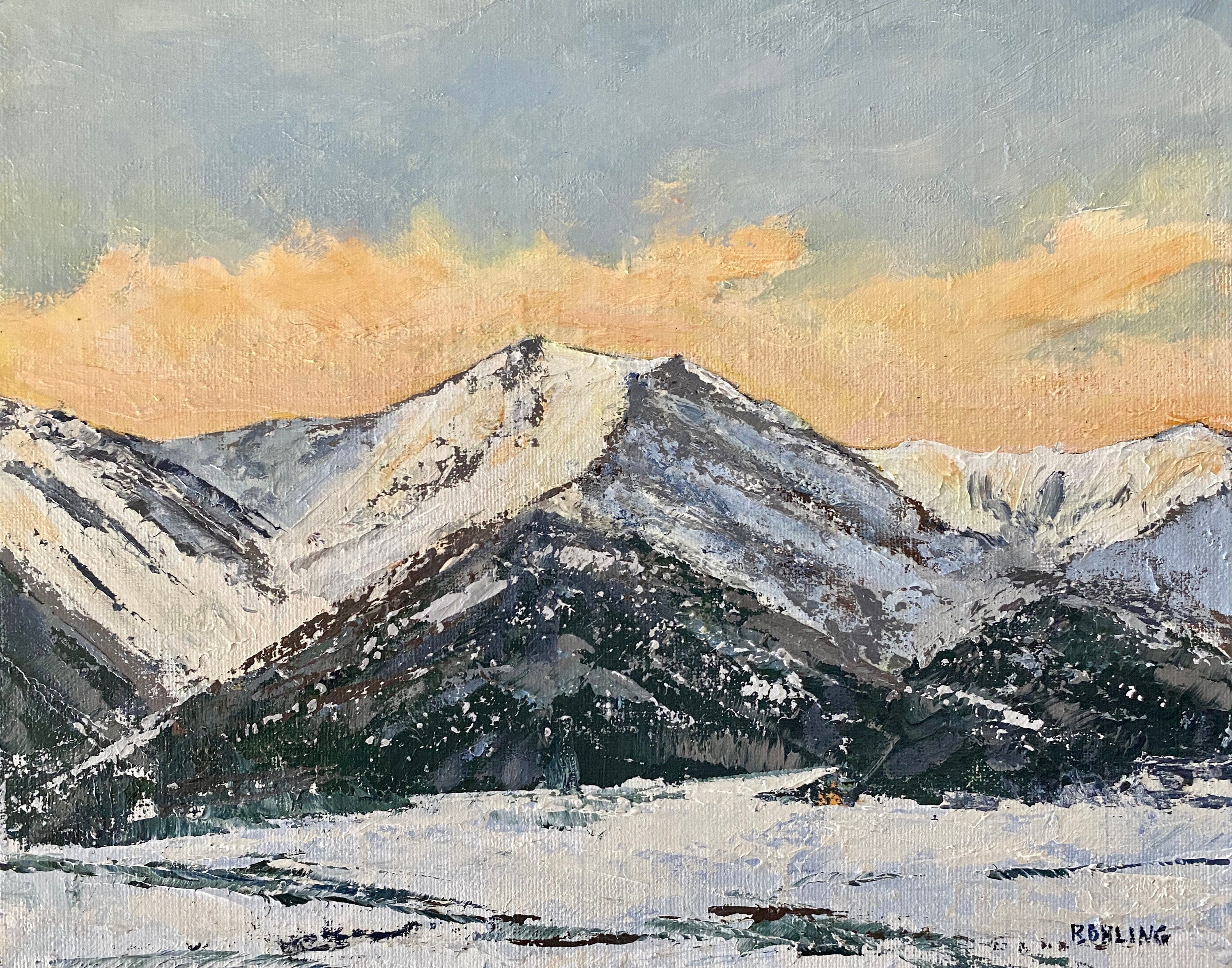 Mt Princeton 14er, Original Mountain Landscape Painting, James Bohling ...