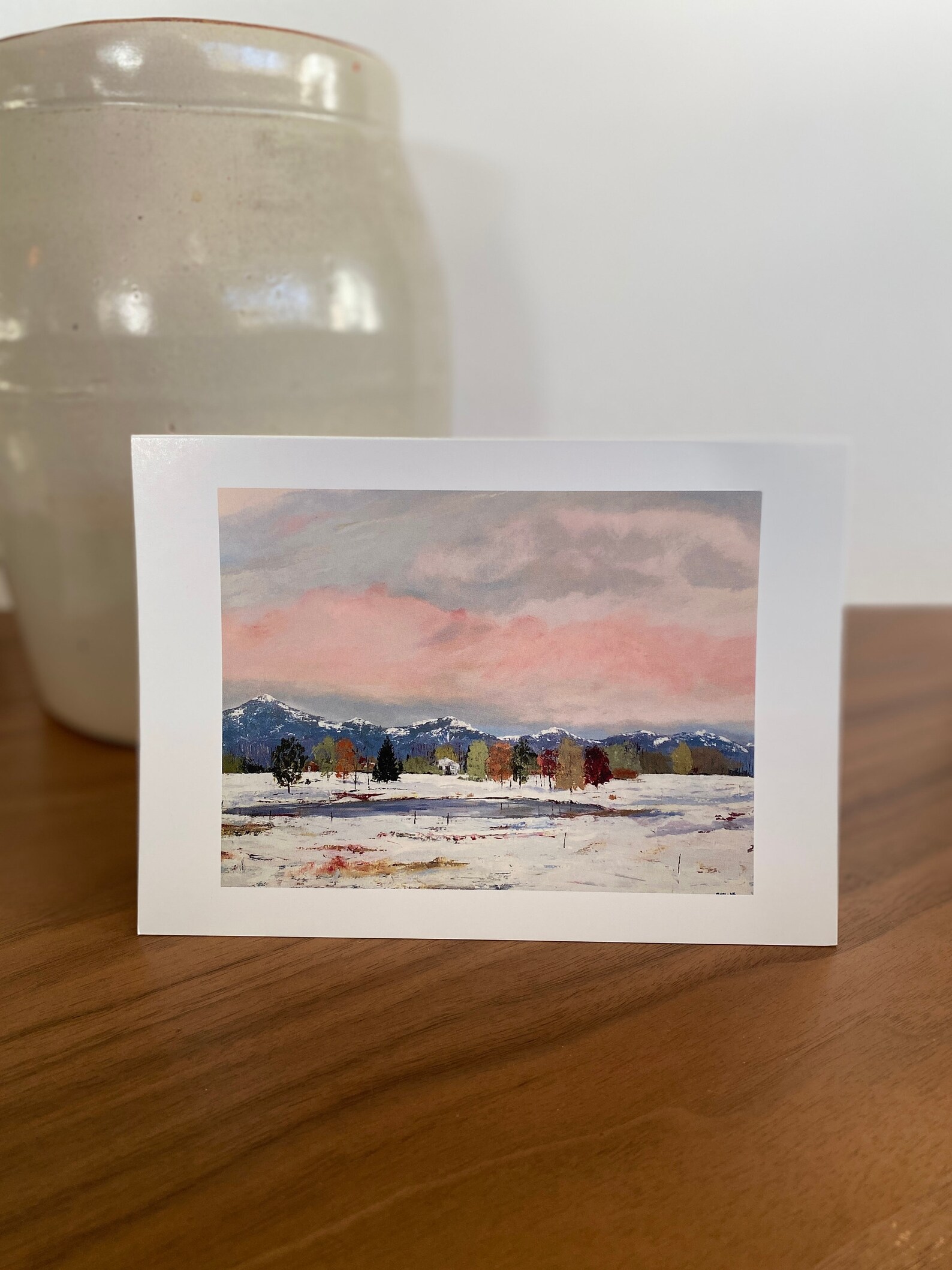 Art Greeting Card Winter Landscape All Occasion Cards - Etsy