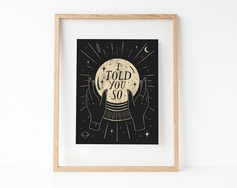 I Told You so Card - Etsy