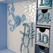 Silver and Blue Let It Snow Snowman Wooden Christmas Countdown / Advent ...