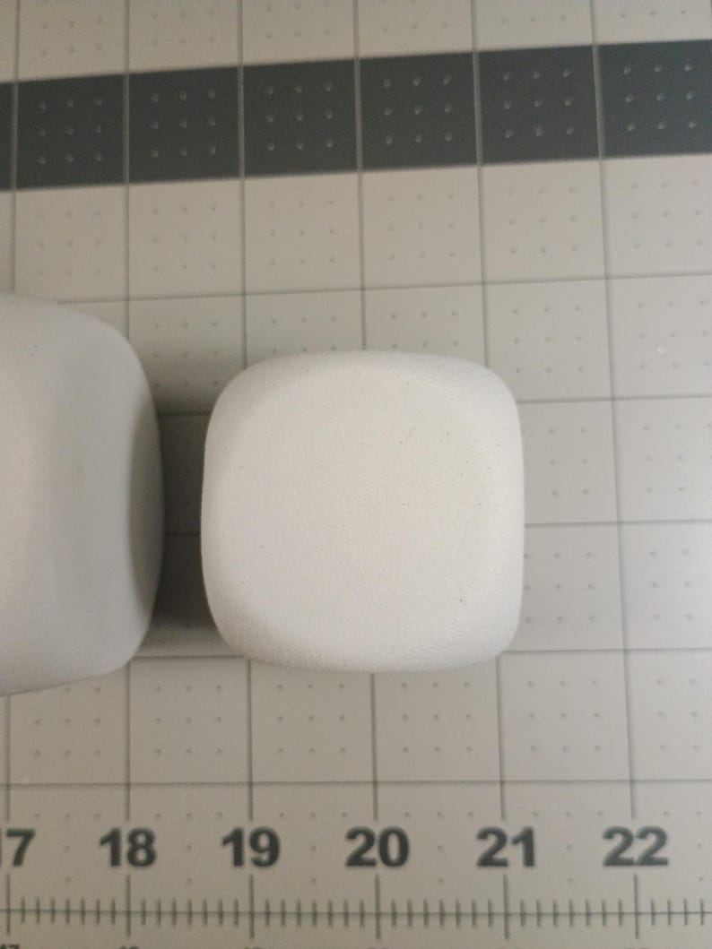 3 SIZES AVAILABLE White Foam Dice / Dense Cuttable Craft Foam / Rounded ...