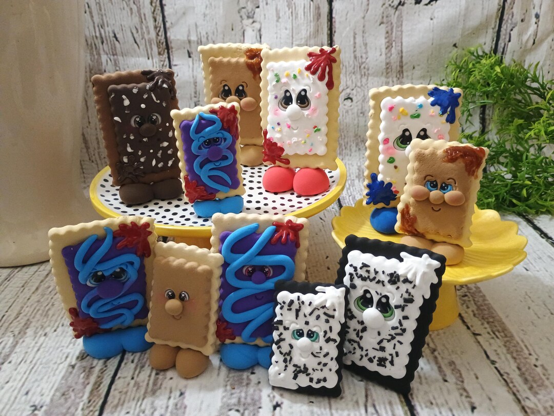 3in Fake Clay Toaster Pastry Clay Desk Buddy Friend Cuties! Desk Office ...