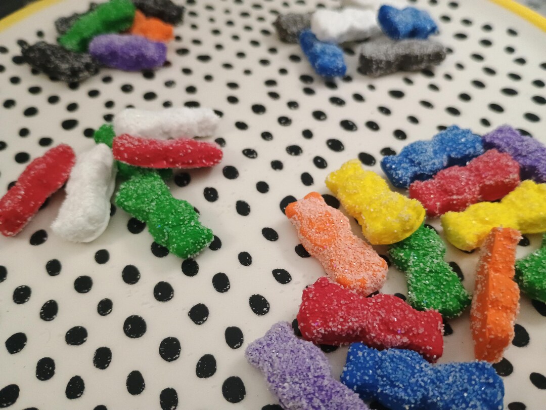 12pcs Fake Candy Sour Kids Gummies Candy Pieces for Crafting Slime ...