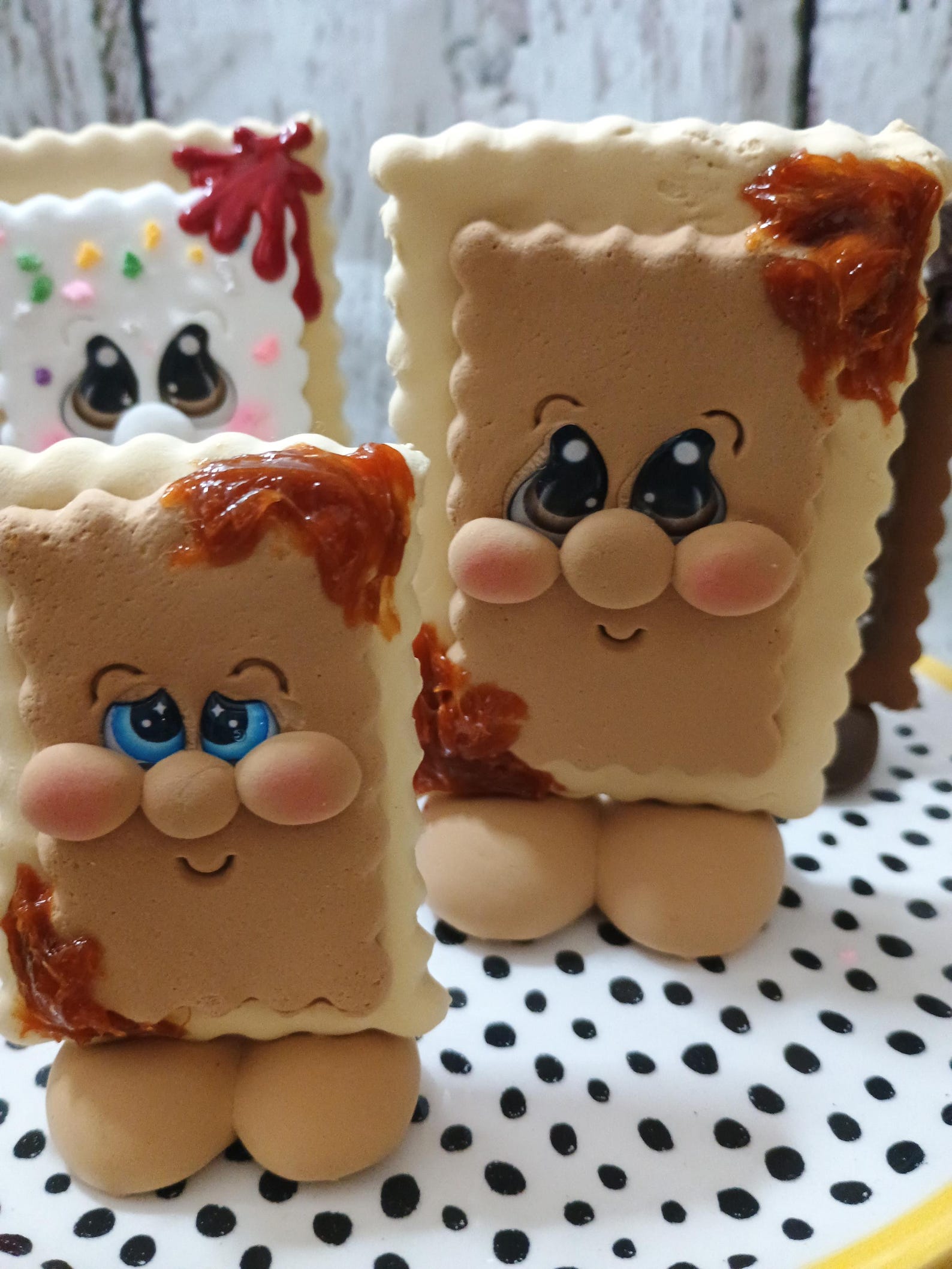 Clay Toaster Pastry Clay Desk Buddy Friend Cuties! Desk Office Teacher ...
