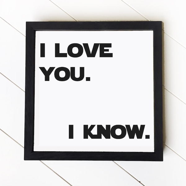 I Love You I Know - Etsy
