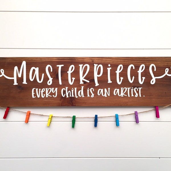 Every Child is an Artist Display - Etsy