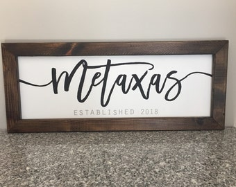 Established sign | Etsy