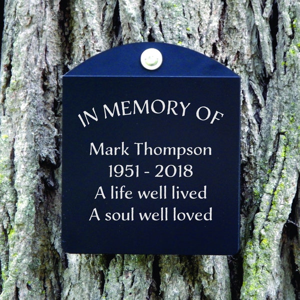 Memorial Tree Plaque - Etsy