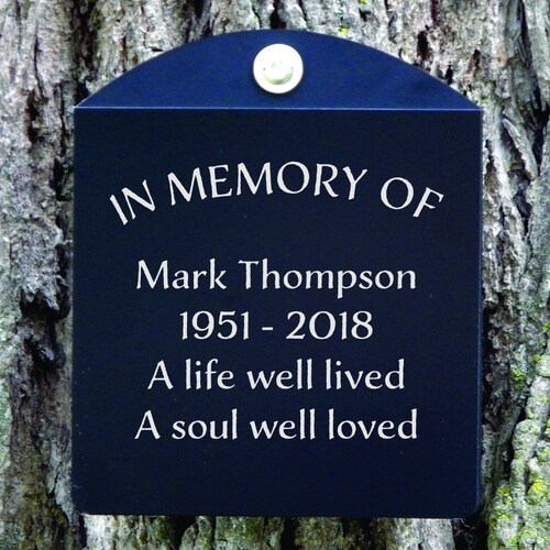 Memorial Tree Plaque Personalized Tree Sign in Memory of | Etsy