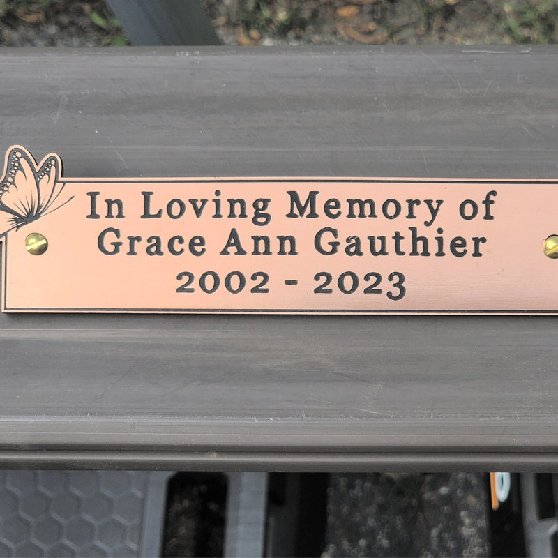 Memorial Bench - Etsy