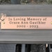 Bench Plaque Sign for Memorial Donor Dedication, Inscribed, Outdoor ...