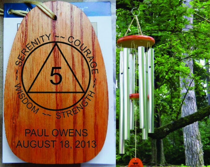 Serenity Anniversary Chip Holder-sobriety Birthday Chip-aa Recovery ...