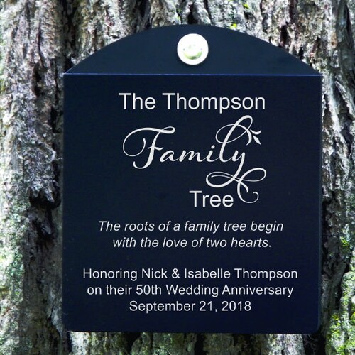 Personalized Tree Plaque for Big Tree Large Tree Memorial - Etsy