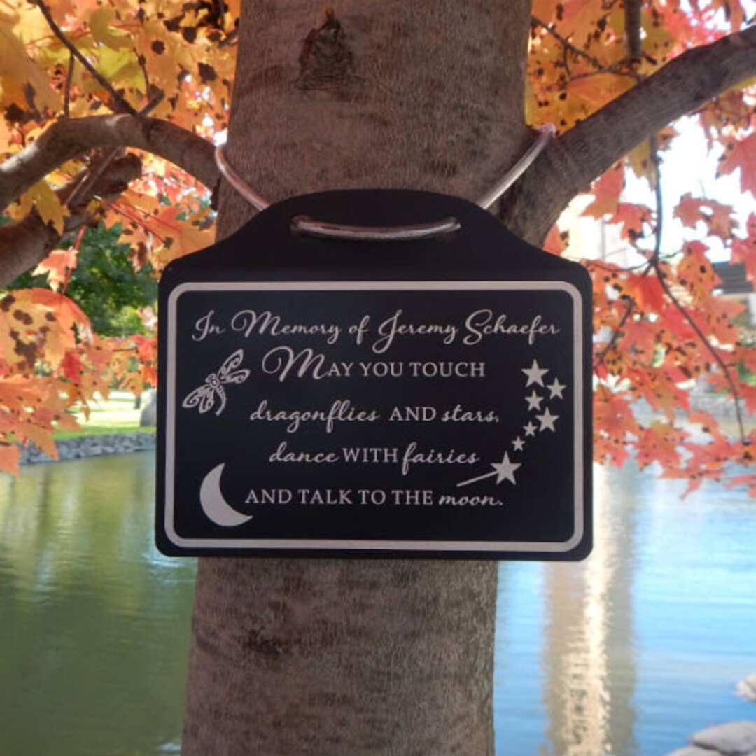 Tree Charm Tree Dedication Marker, Custom Tree Marker, Personalized ...